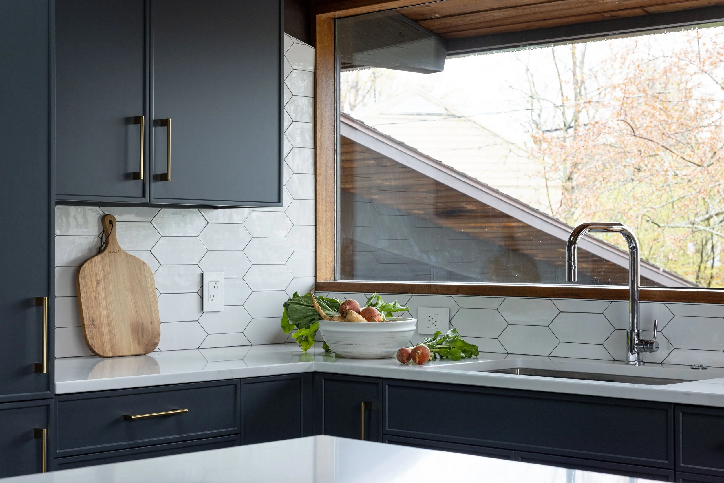 Moody Blue Deck House — Kitchen Cove Design Co.