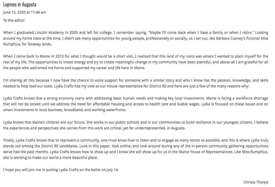 Press — Lydia Crafts