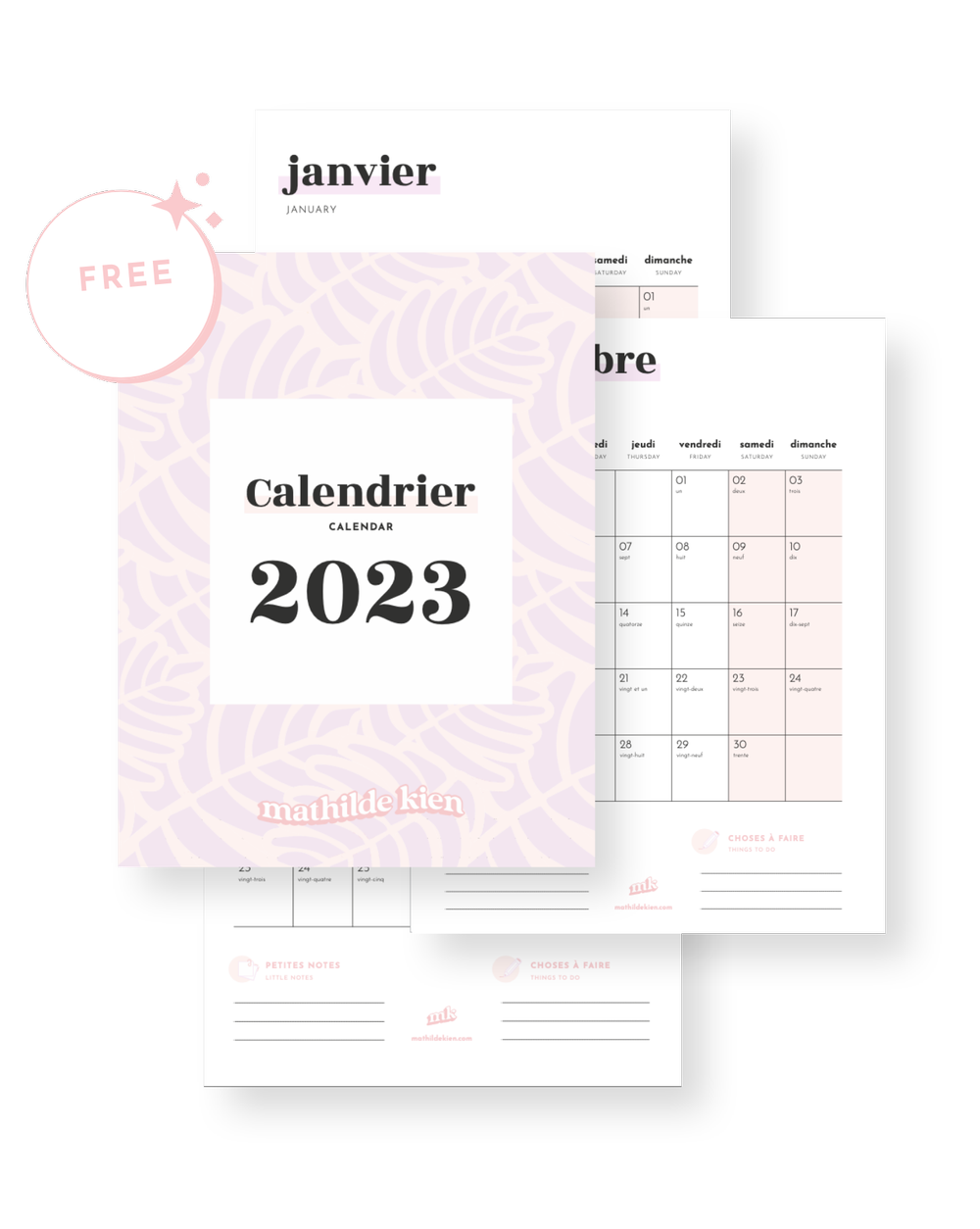 🎁 2023 French-English Calendar — Mathilde Kien: Host of the French Made ...
