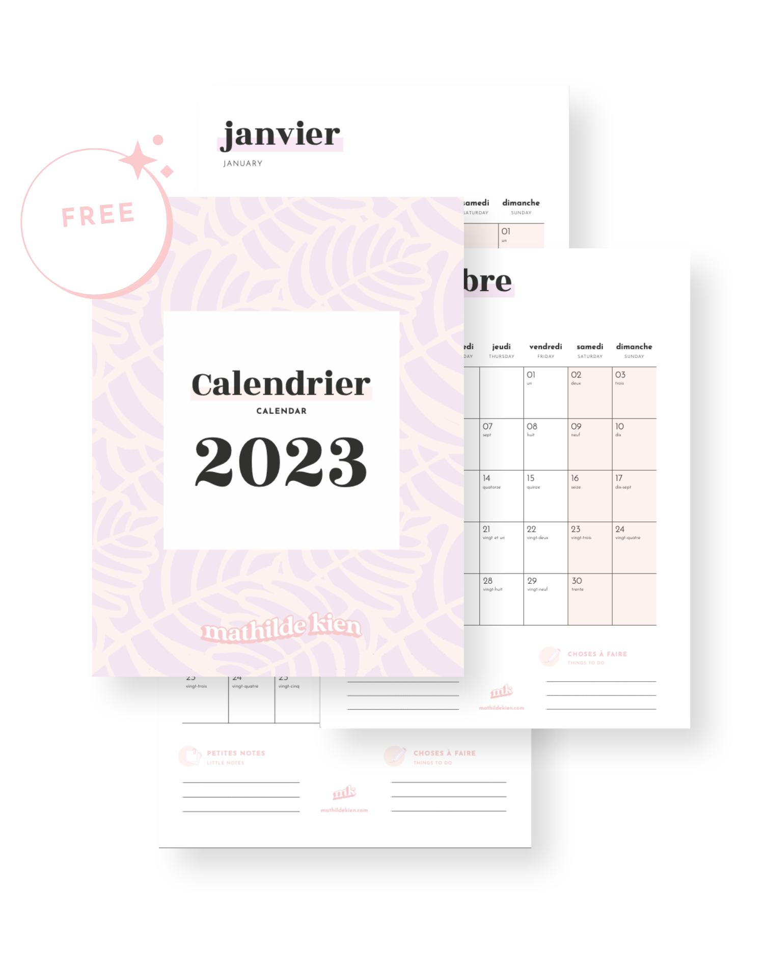 🎁 2023 French-English Calendar — Mathilde Kien: Host of the French Made ...