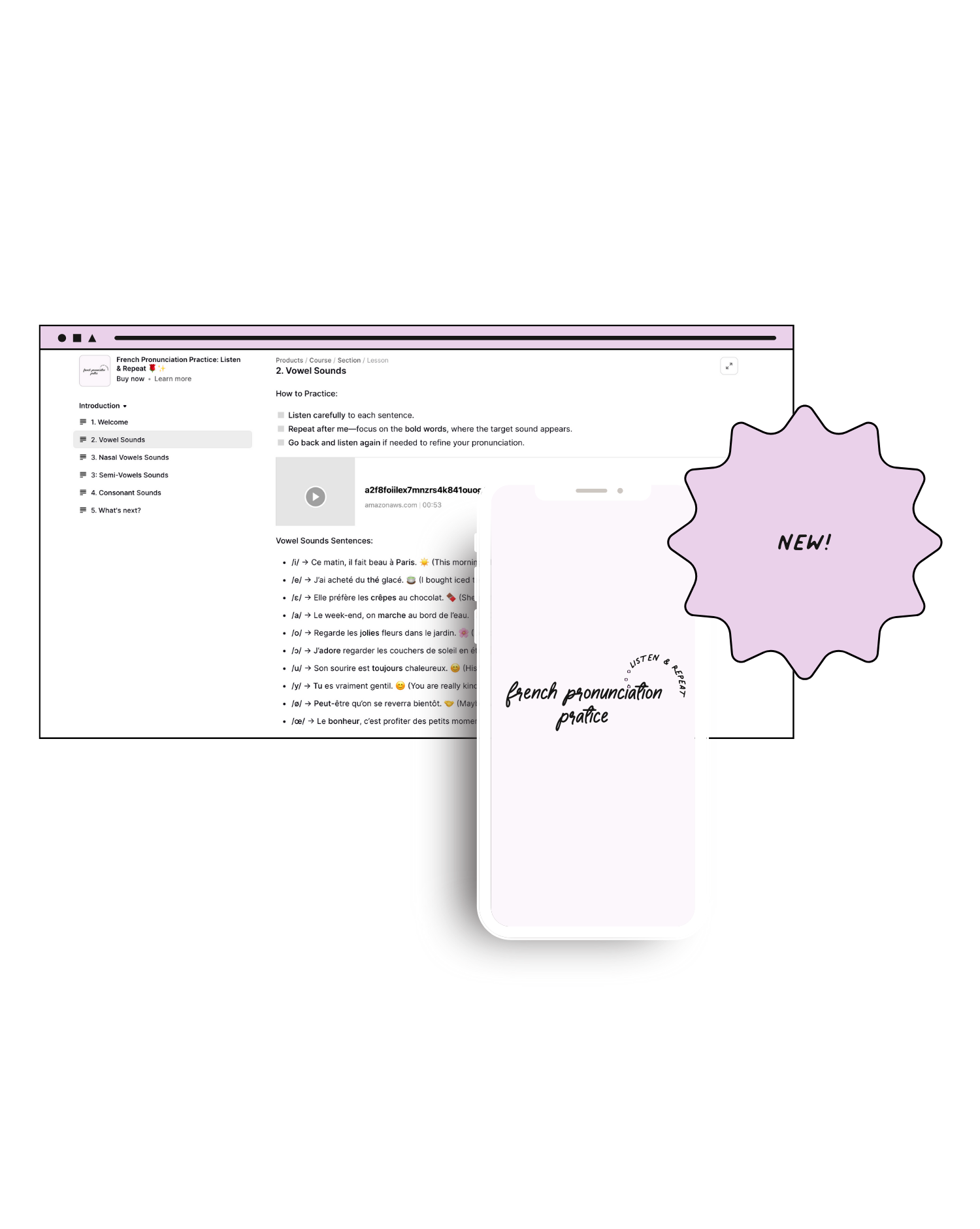 French Pronunciation Practice: Listen & Repeat 🌹 — Mathilde Kien ...