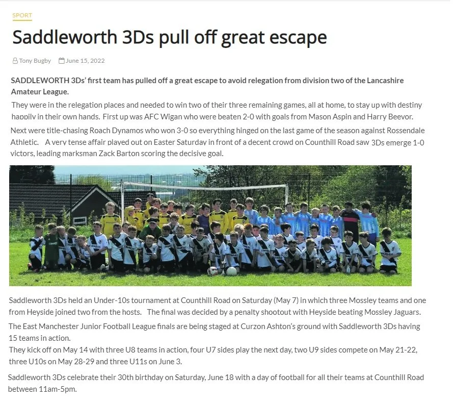 The Great Escape — Saddleworth 3Ds