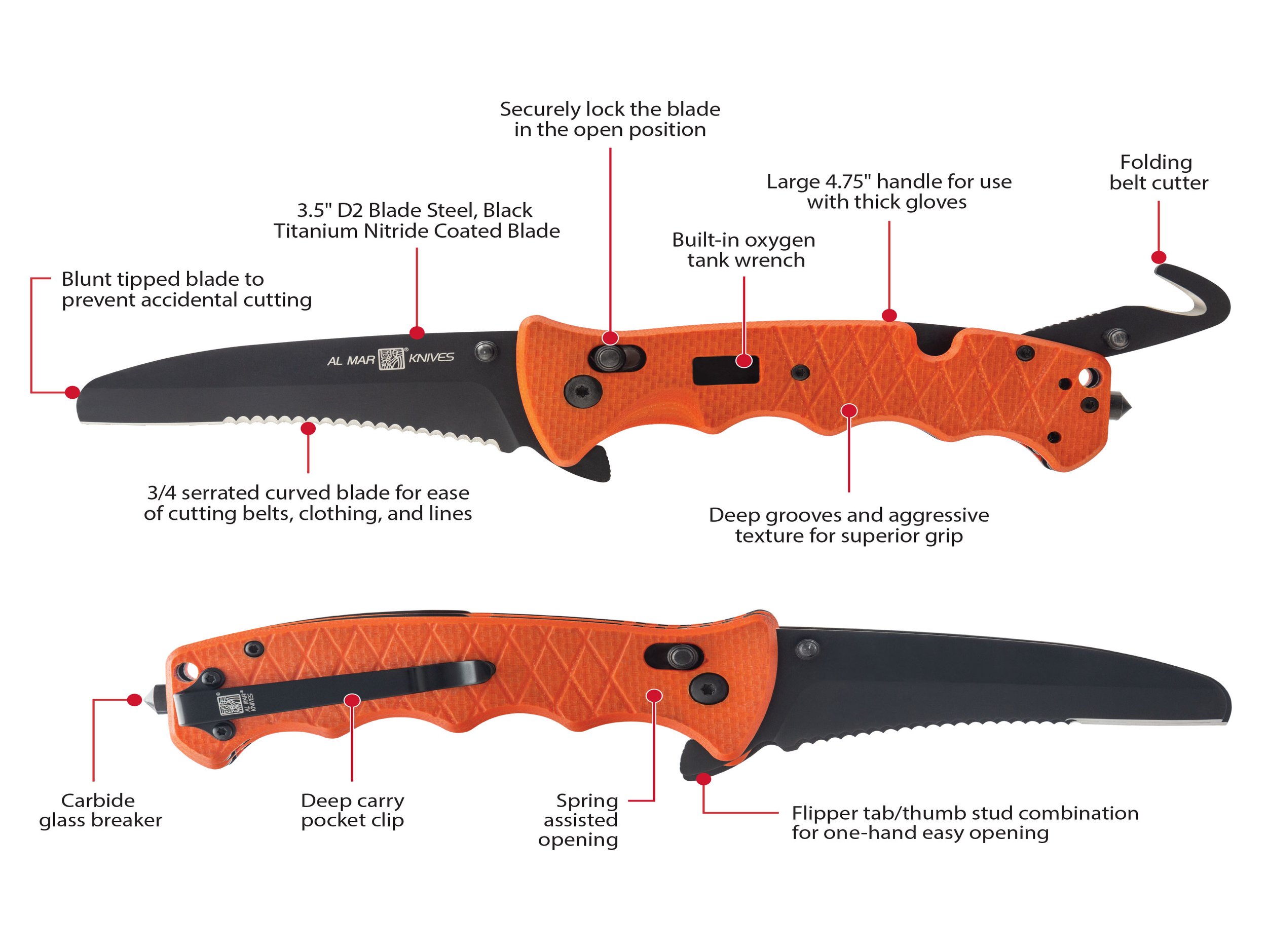 Al Mar Knives Introduces the Rescue Assist Knife: A Life-Saving Tool ...