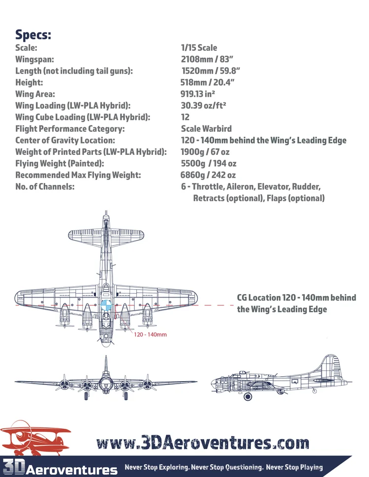 B-17 Flying Fortress — 3DAeroventures