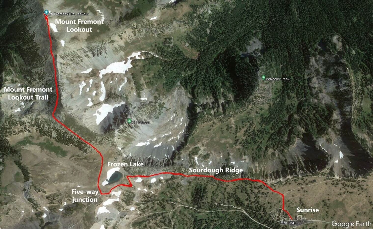The Mount Fremont Lookout Trail in Mount Rainier National Park: The ...