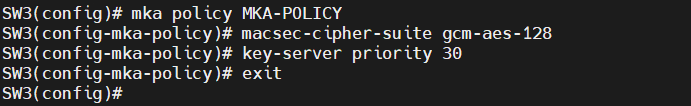 Cisco MACSec Switch-to-Switch Configuration using Pre-Shared Key ...