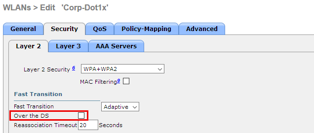 Cisco WLC - Configuring Fast Transition (FT) 802.11r — WIRES AND WI.FI