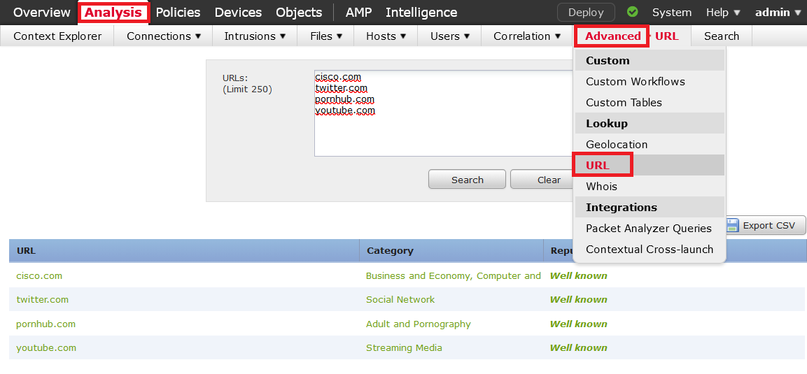Firepower URL Blocking page setup and management — WIRES AND WI.FI