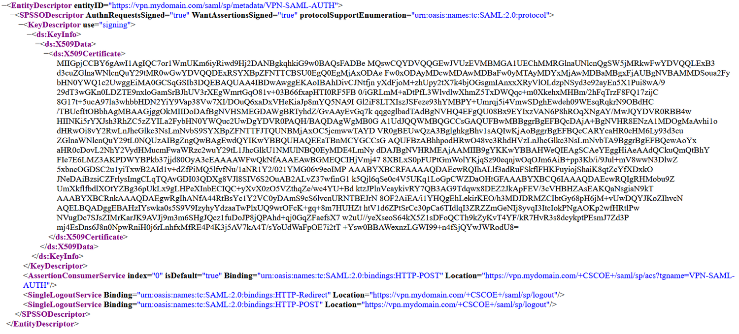 Cisco ASA VPN SAML-authentication - some tips and tricks — WIRES AND WI.FI