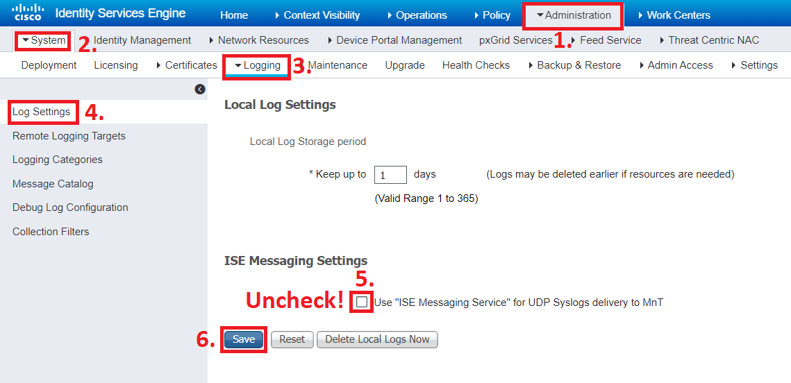 Cisco ISE - "No Data available" in System Summary — WIRES AND WI.FI