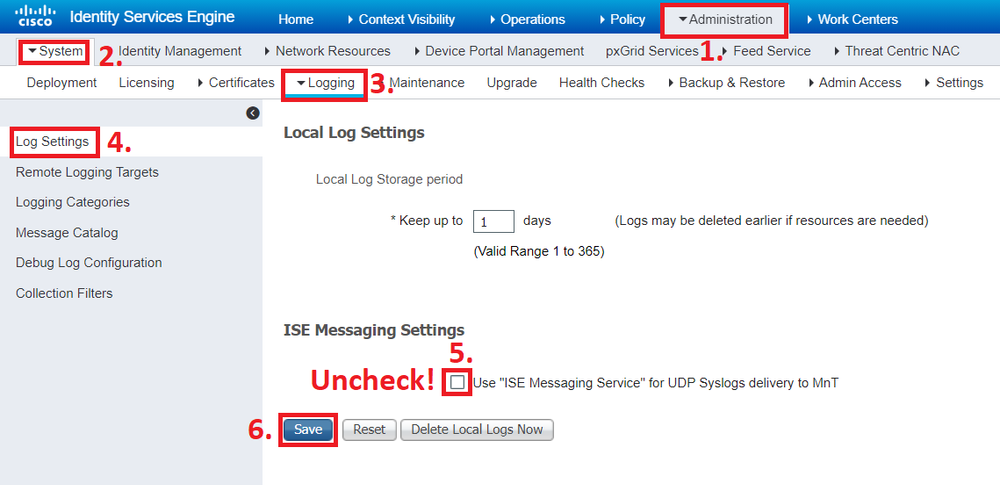 Cisco ISE - "No Data available" in System Summary — WIRES AND WI.FI