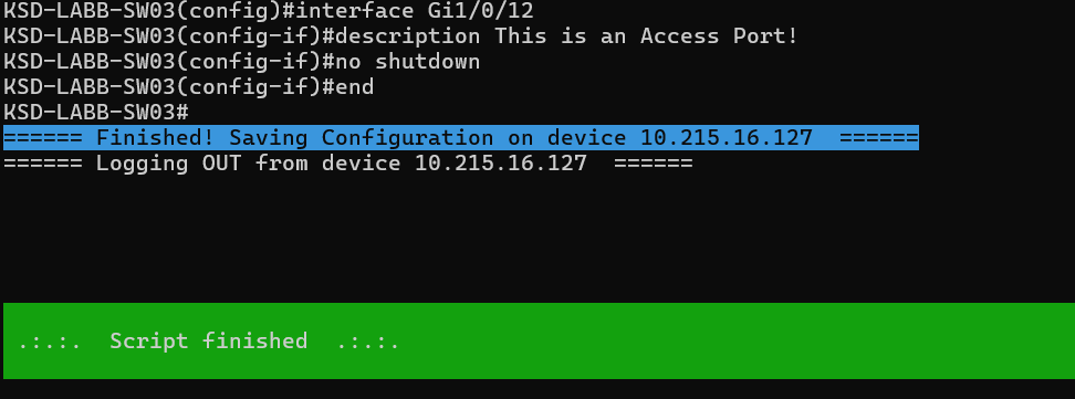 Automation - Configuring Cisco Access Ports using Python (GitHub) — WIRES AND WI.FI