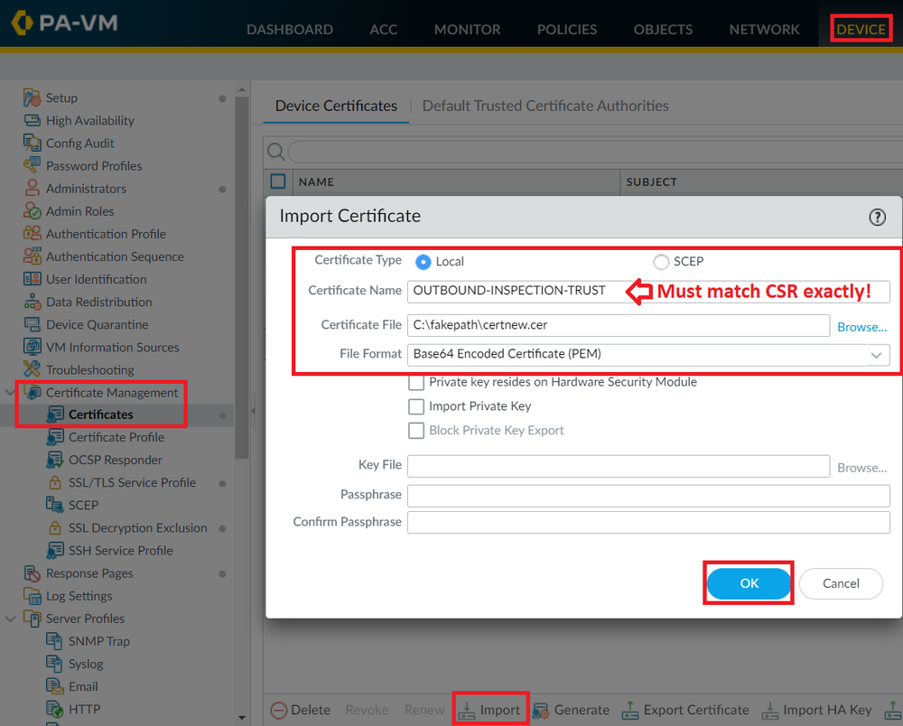 Palo Alto Firewalls - Basic HTTPS Inspection (Outbound) with internal ...