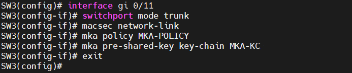Cisco MACSec Switch-to-Switch Configuration using Pre-Shared Key ...