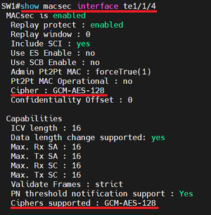 Cisco MACSec Switch-to-Switch Configuration using Pre-Shared Key ...