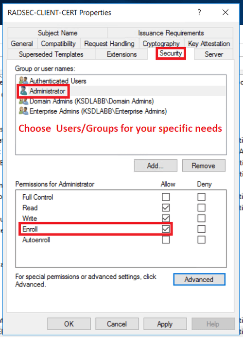 Cisco RadSec Part 2 - RadSec Certificate Template using Microsoft AD Certificate Services ...