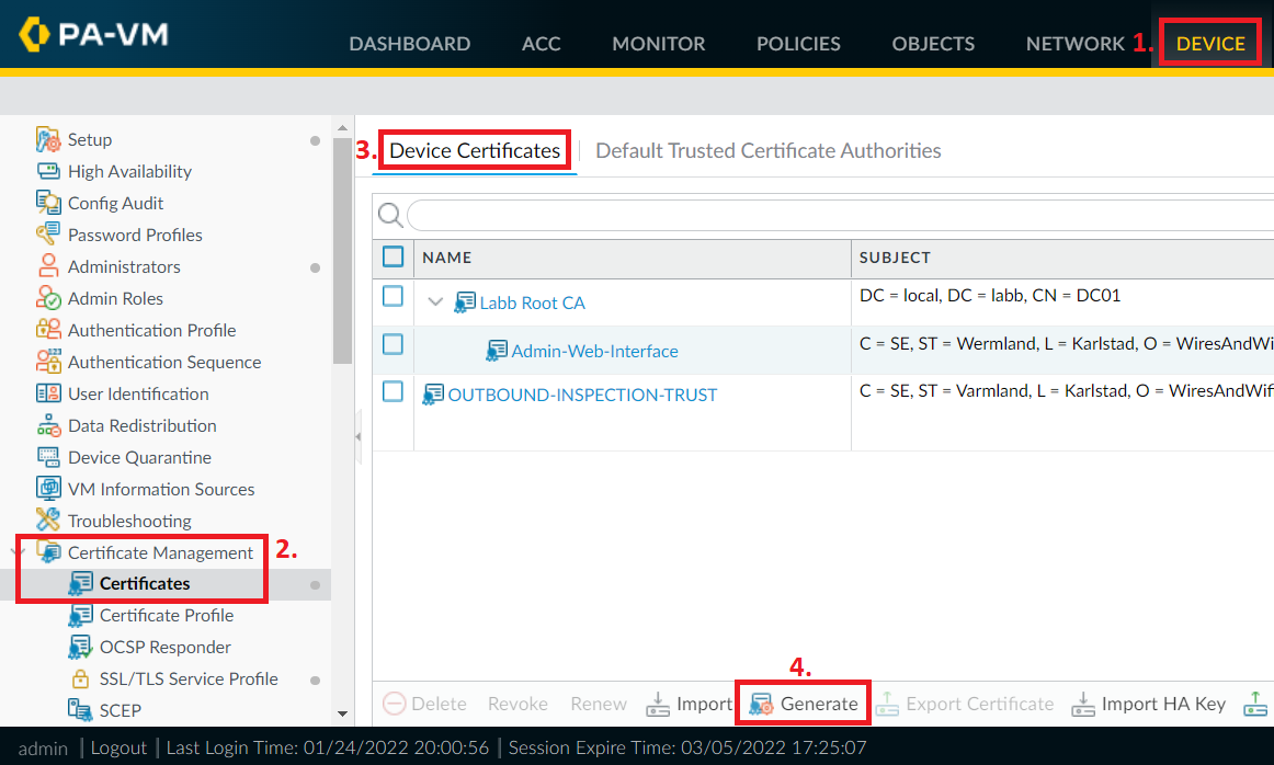 Palo Alto Firewalls - Basic HTTPS Inspection (Outbound) with Self ...