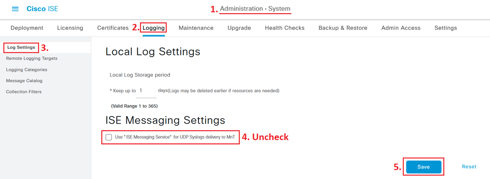 Cisco ISE - Fresh ISE 3.1 Queue Link Errors Empty Live Logs — WIRES AND ...