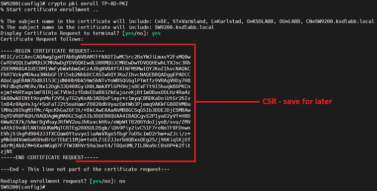 Cisco RadSec Part 3 - Cisco Device Manual Certificate Enrollment ...