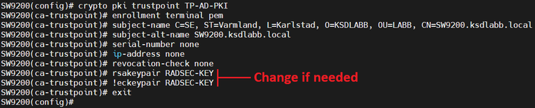 Cisco RadSec Part 3 - Cisco Device Manual Certificate Enrollment ...