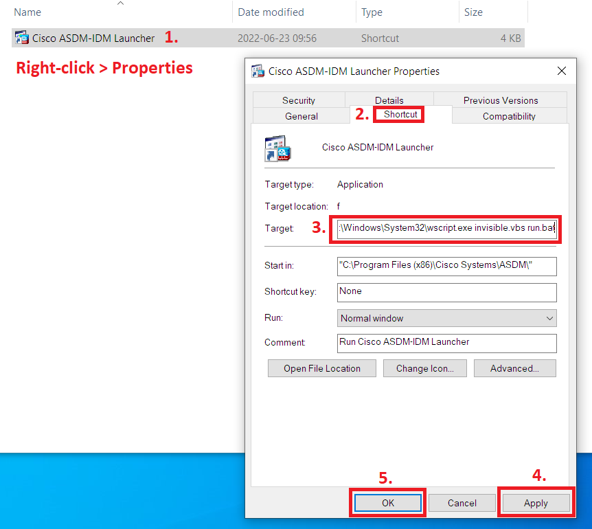 Cisco ASDM - "This app can't run on your PC" fix — WIRES AND WI.FI