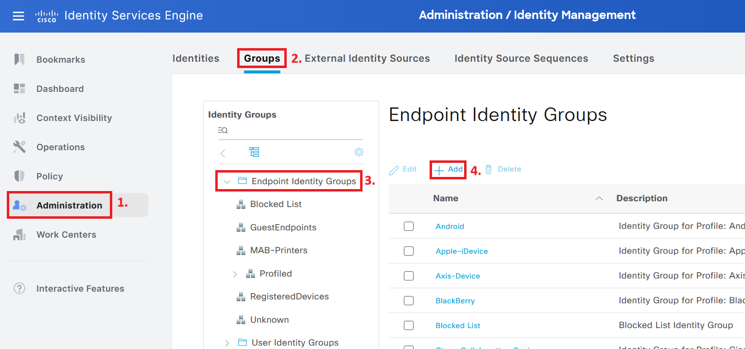 Cisco ISE - Managing MAC addresses and Endpoint Identity Groups for MAB Authentication — WIRES ...