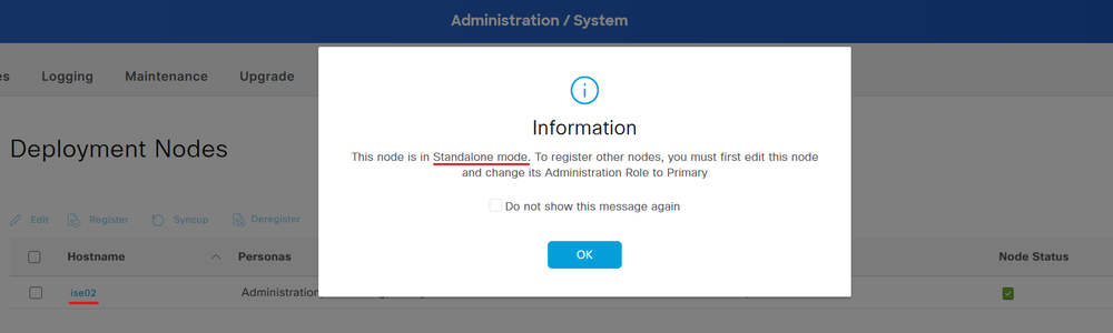 Cisco ISE - Admin Certificate Expired - Force De-Register Node from ...