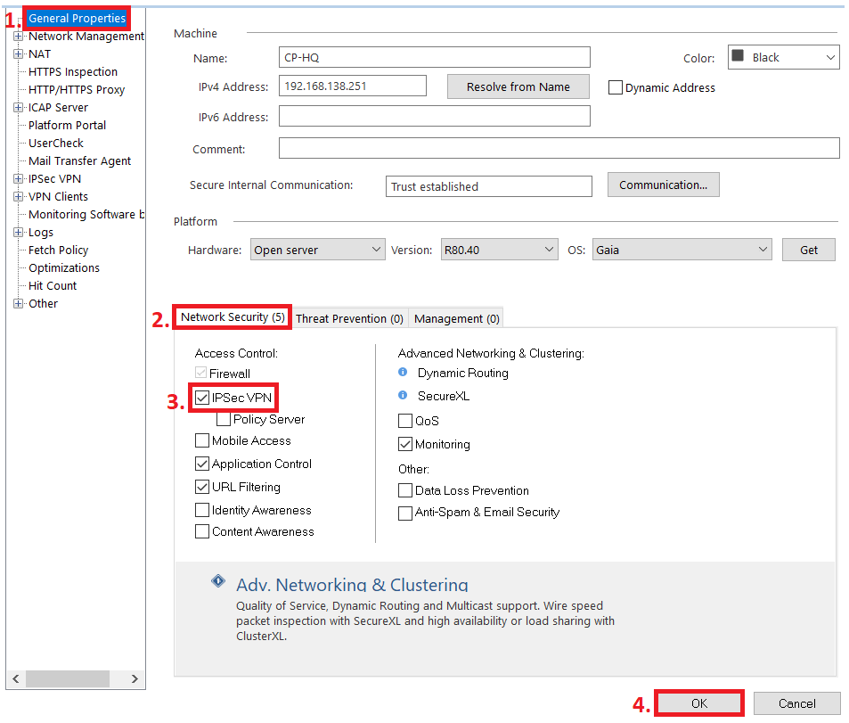 Check Point Site To Site Vpn Tunnel Domain Based Wires And Wi Fi