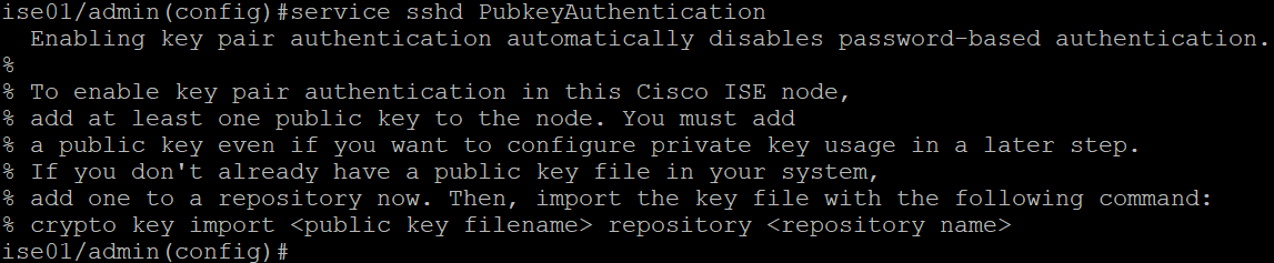 Cisco ISE - Public Key Authentication for SSH access — WIRES AND WI.FI