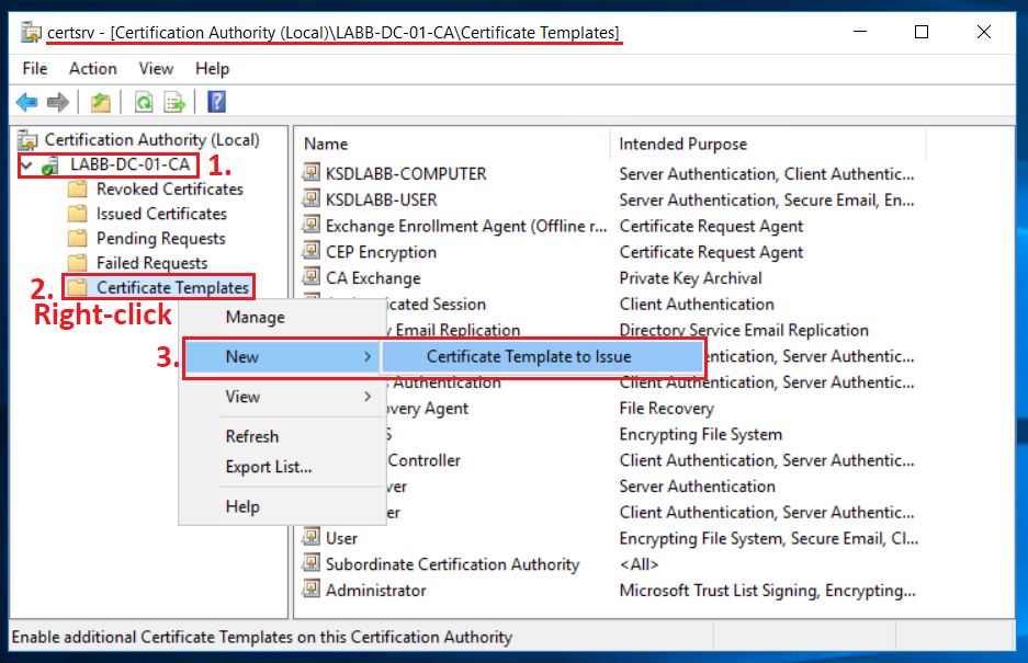 Cisco RadSec Part 2 - RadSec Certificate Template using Microsoft AD ...