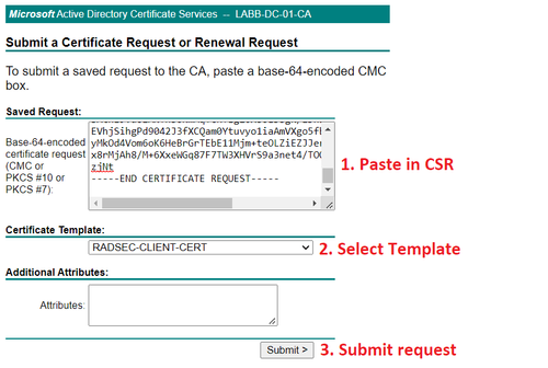 Cisco RadSec Part 3 - Cisco Device Manual Certificate Enrollment ...