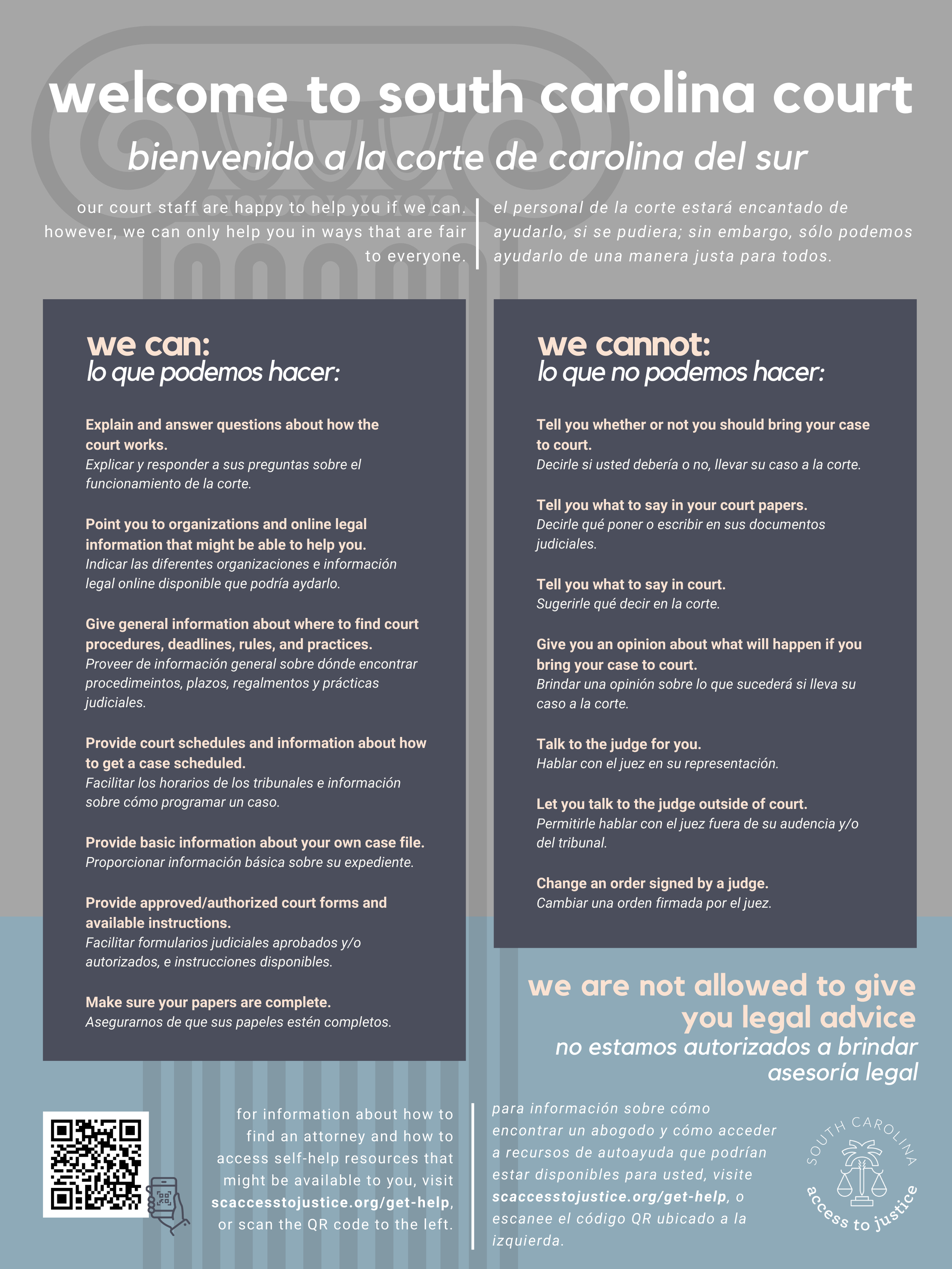 Resources for Courts — SC Access to Justice