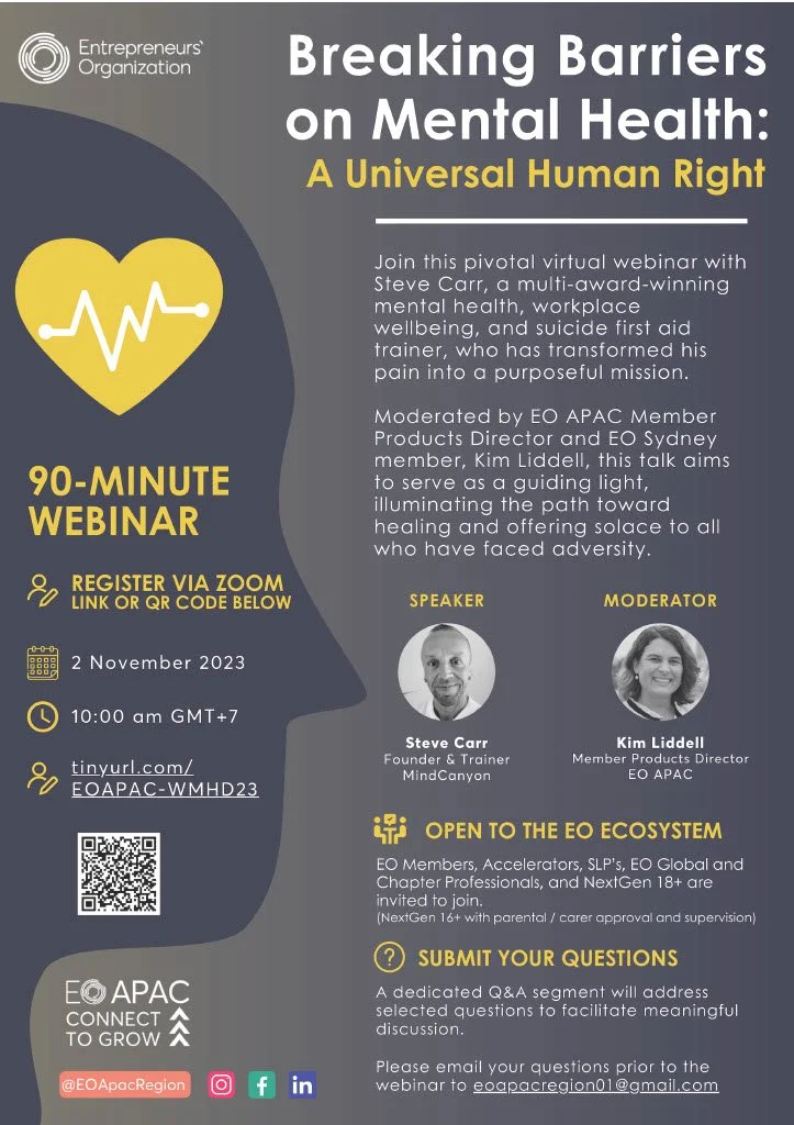 EO APAC: Breaking Barriers on Mental Health — EO Charleston