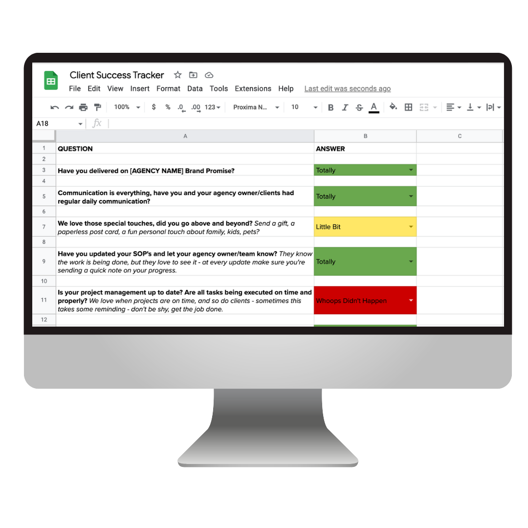 Client Success Tracker — DOT & Company