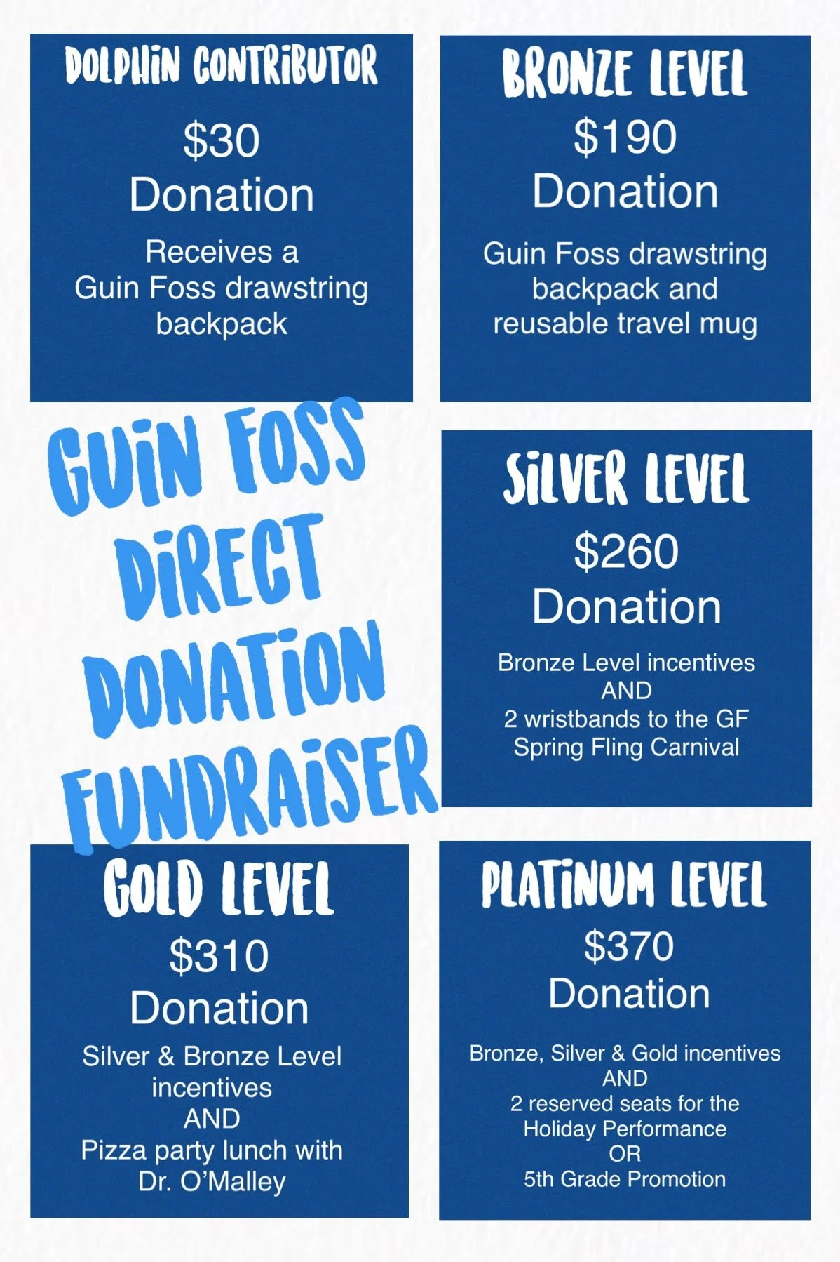 Fundraising — Guin Foss PTO