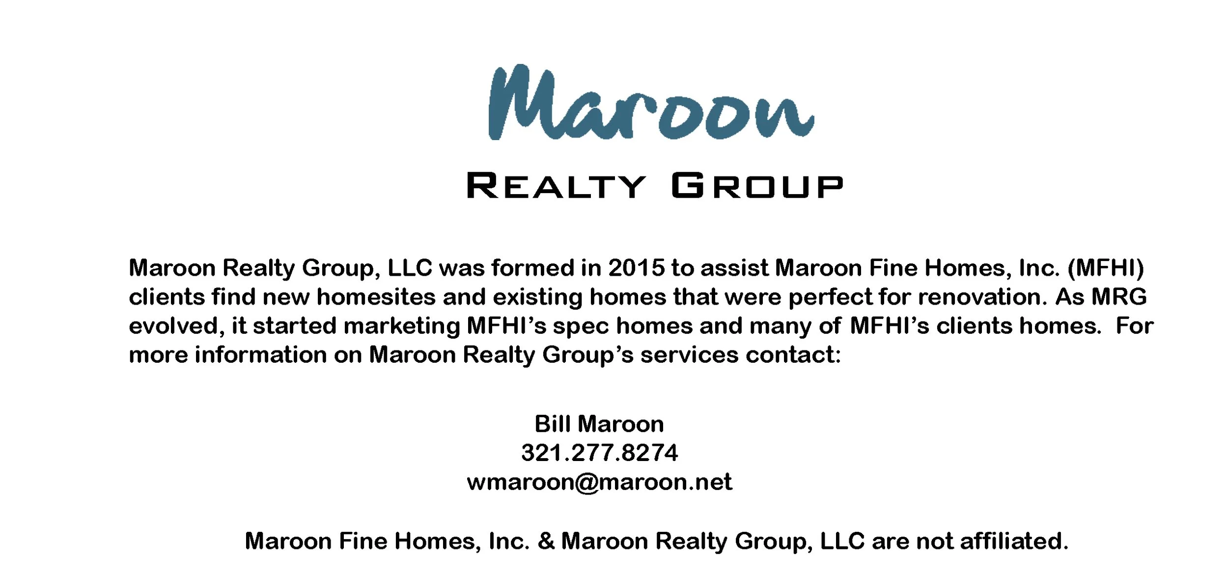 maroon-realty — Maroon Fine Homes
