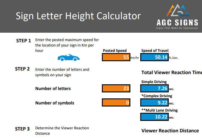 Sign Letter Height Calculator: FREE Download