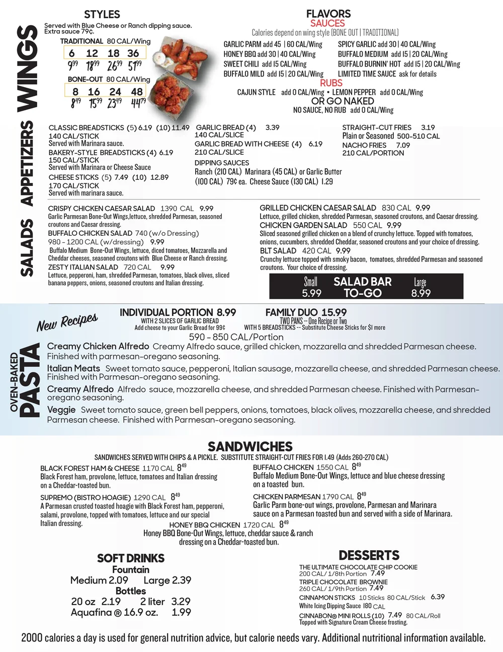 Dine-In Menus CO PHFW — Pizza Hut of Fort Wayne