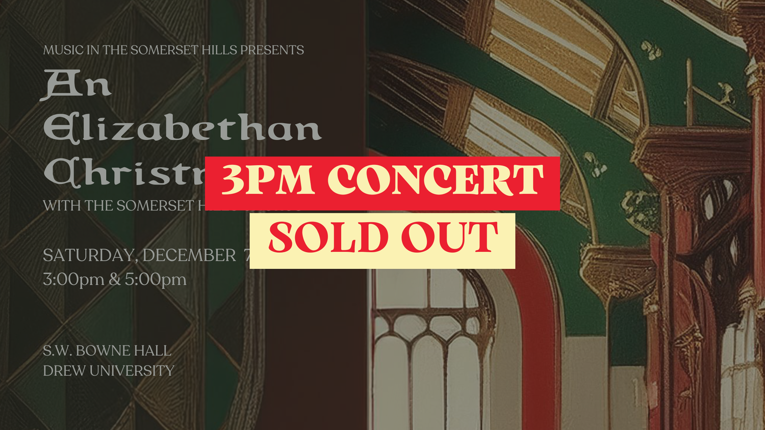 An Elizabethan Christmas - 3pm Performance — Music In The Somerset Hills