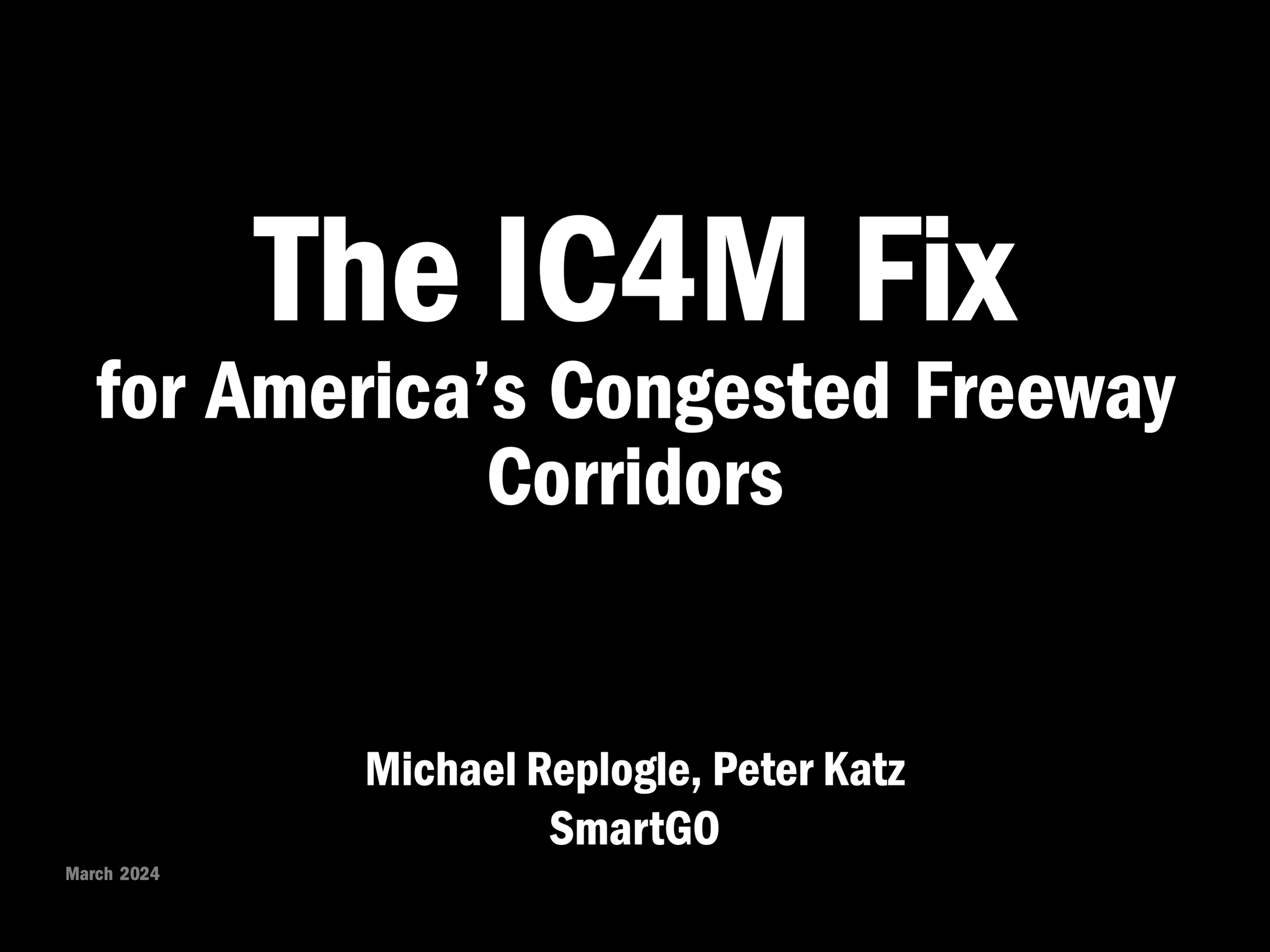 The IC4M Fix — SmartGO