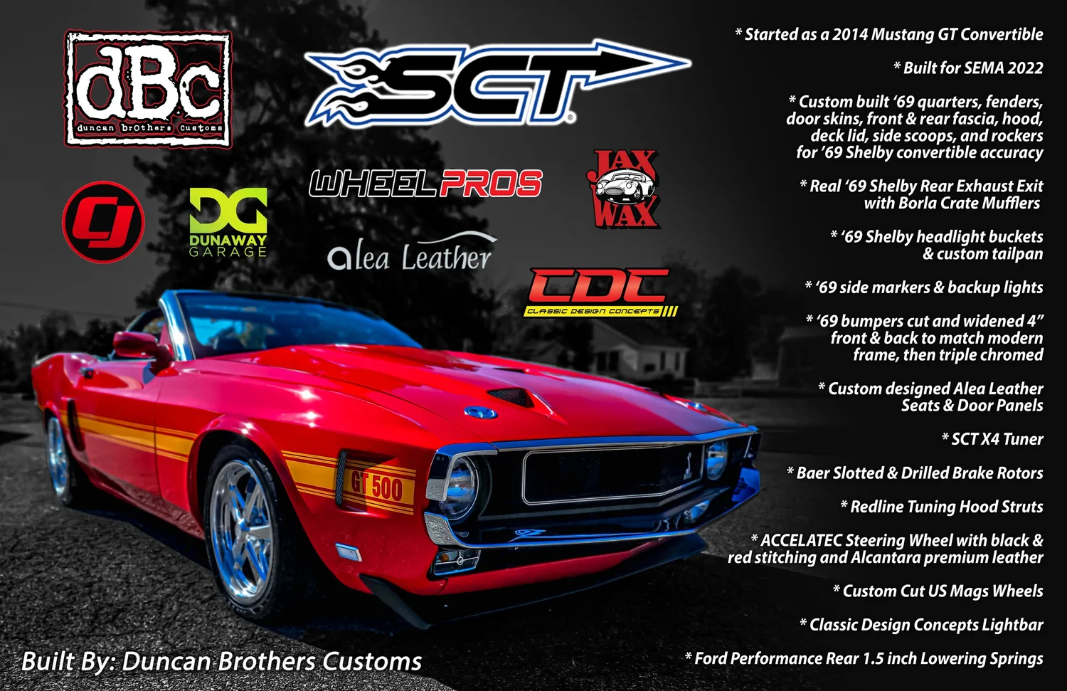 2014 "DB500" Mustang Convertible — Duncan Brothers Customs