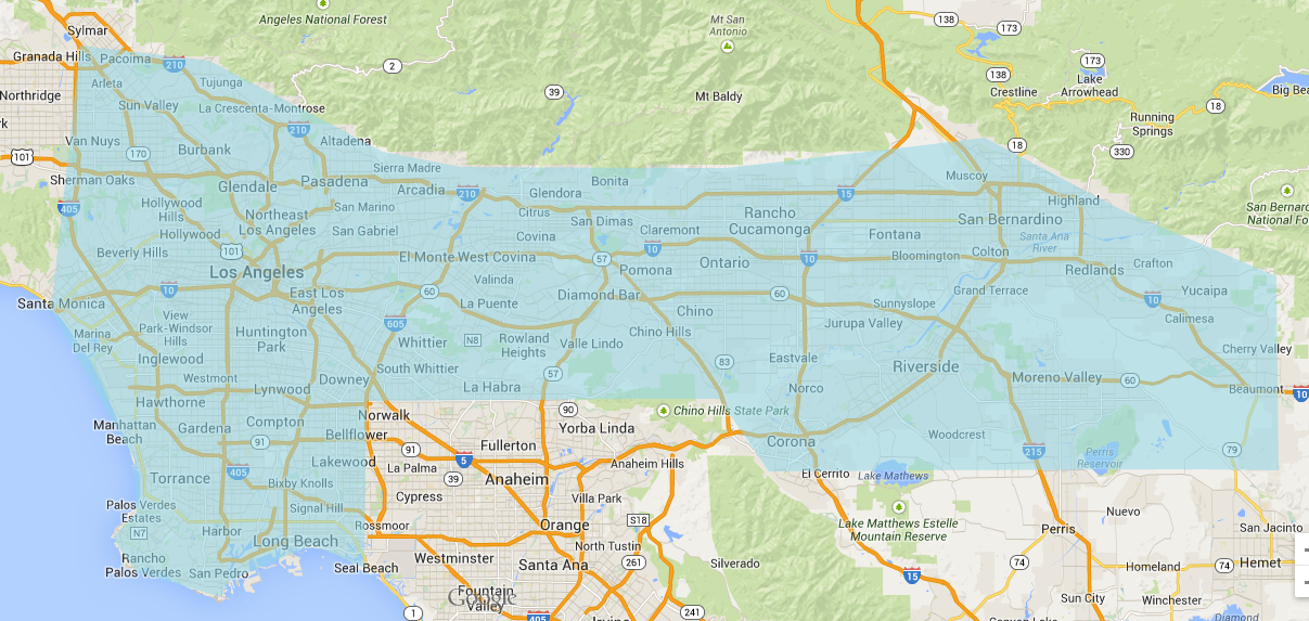 Coverage Map — Mission Hospice