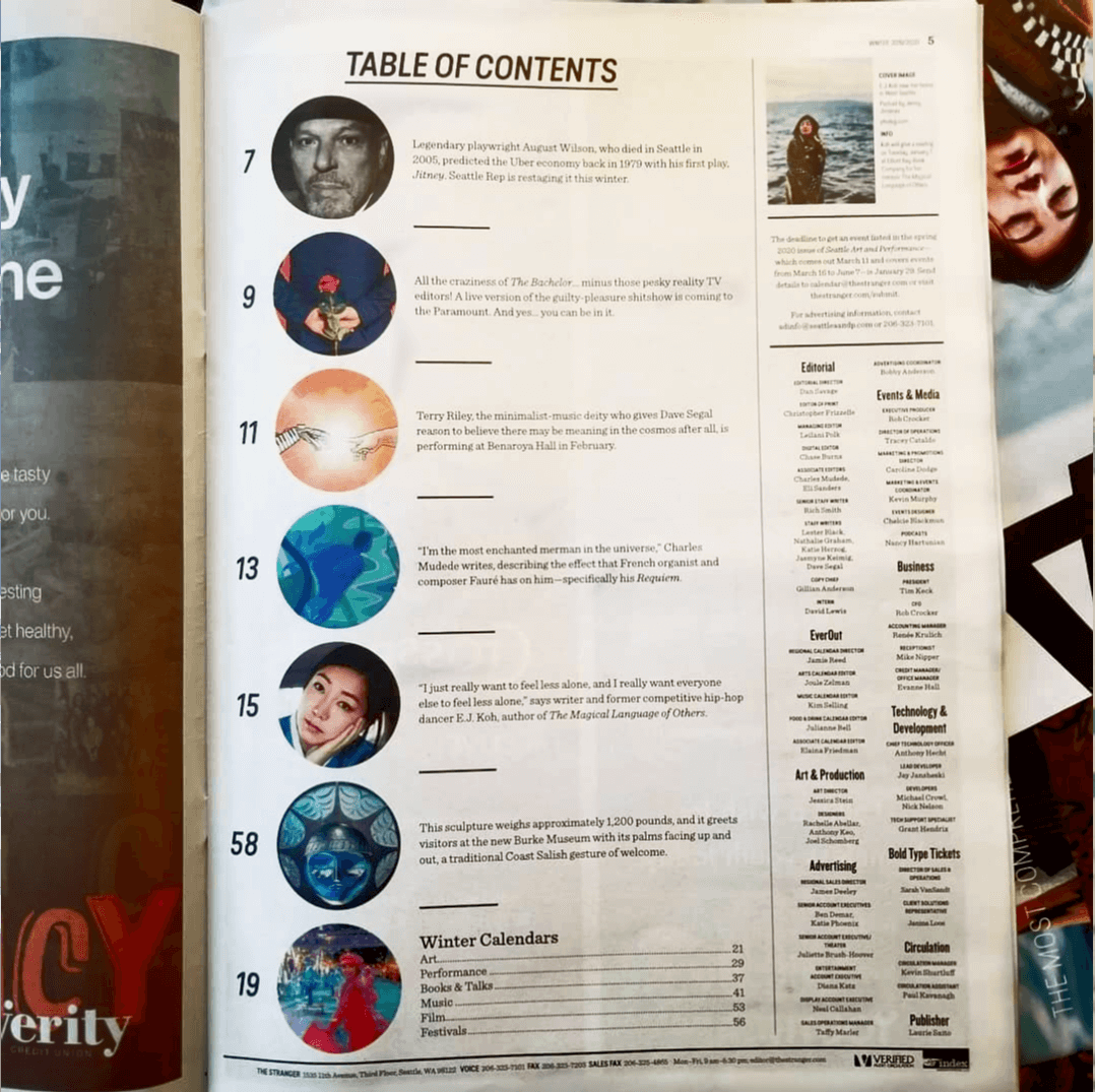 The Stranger, Seattle — Sari Jack Art