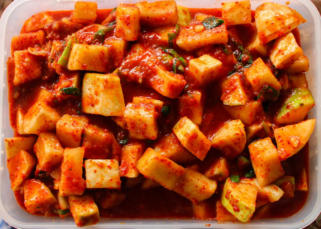 Mom's Authentic Radish Kimchi Recipe (Kkakdugi) | 깍두기 — ahnest kitchen