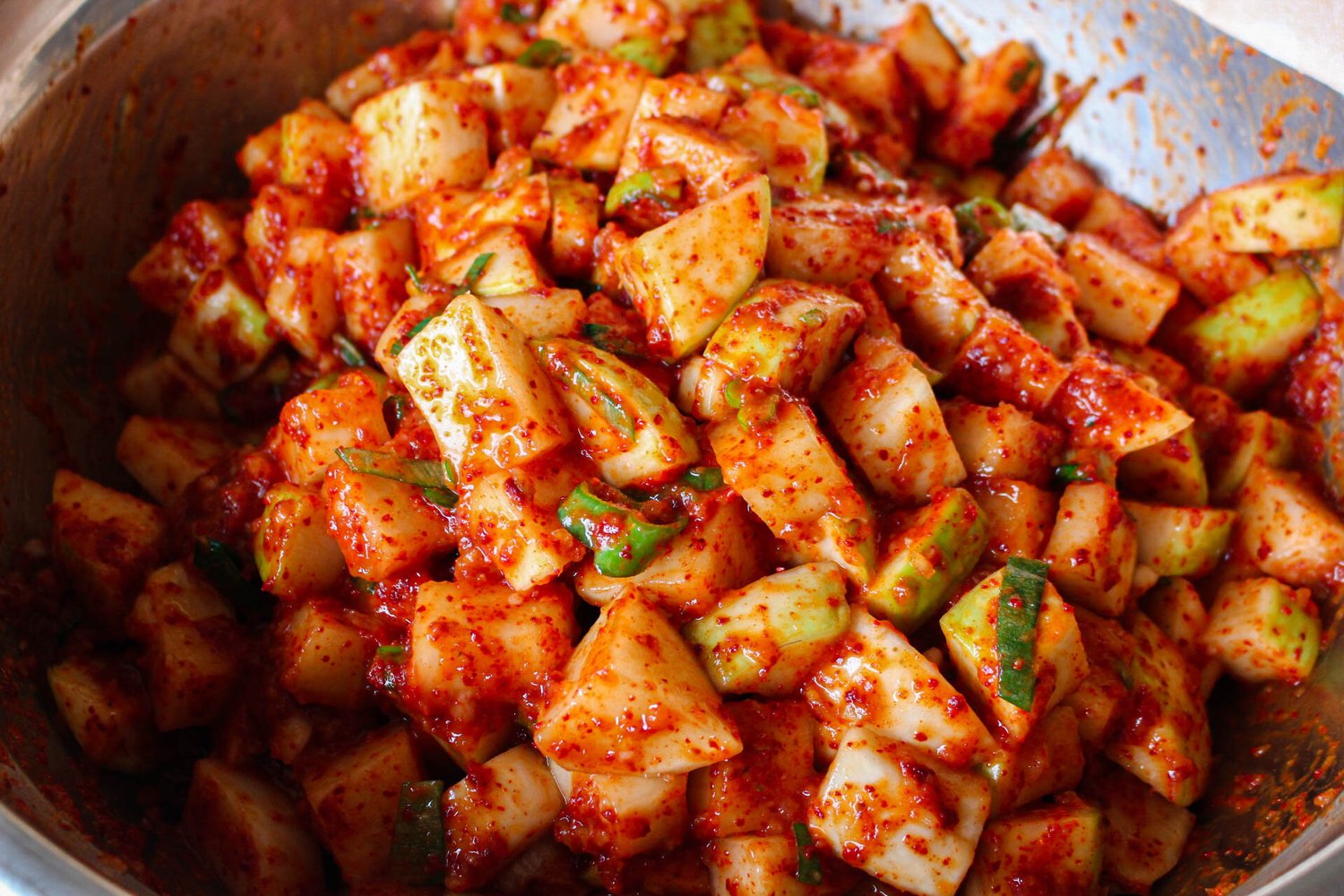 Mom's Authentic Radish Kimchi Recipe (Kkakdugi) | 깍두기 — ahnest kitchen