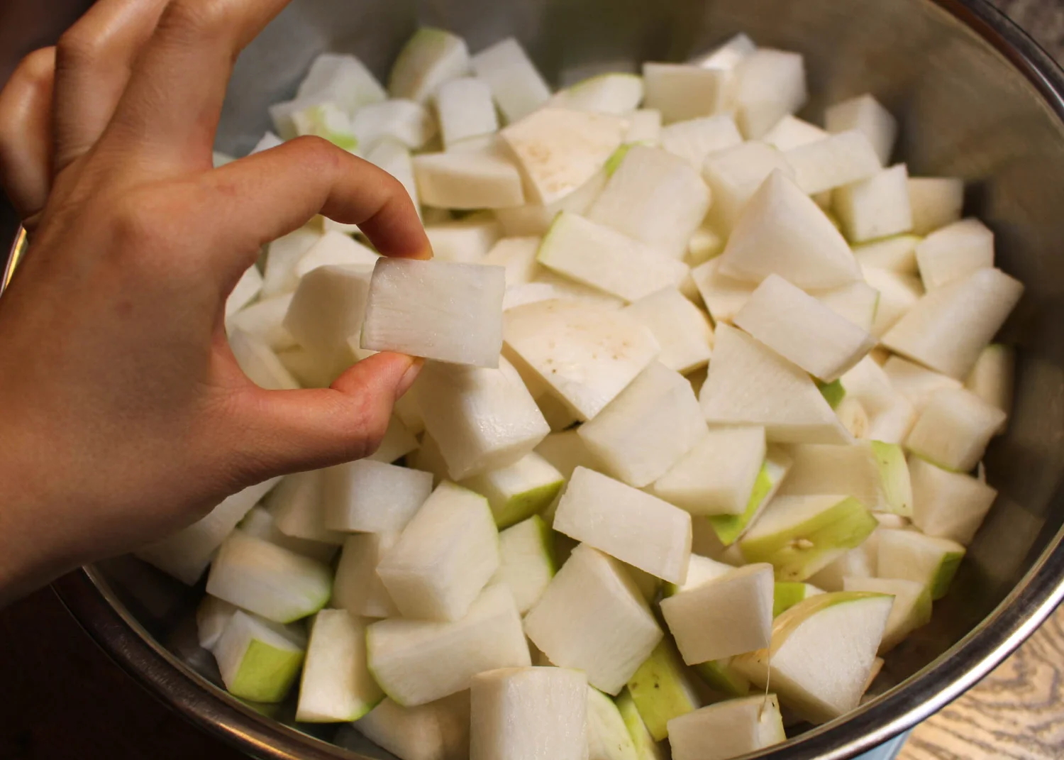 Mom's Authentic Radish Kimchi Recipe (Kkakdugi) | 깍두기 — ahnest kitchen