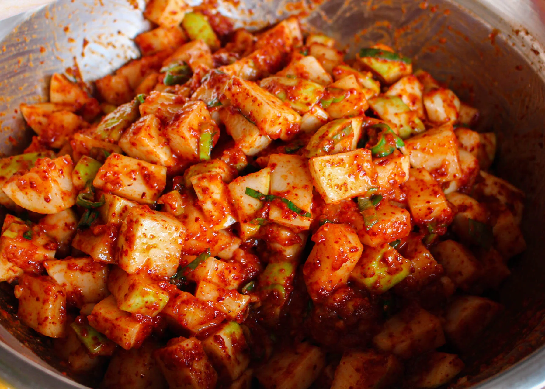 Mom's Authentic Radish Kimchi Recipe (Kkakdugi) | 깍두기 — ahnest kitchen