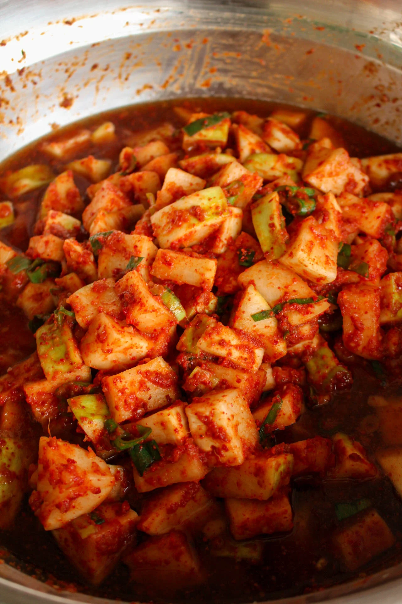 Mom's Authentic Radish Kimchi Recipe (Kkakdugi) | 깍두기 — ahnest kitchen
