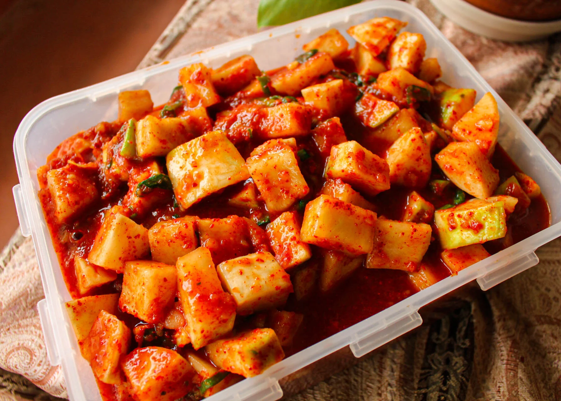 Mom's Authentic Radish Kimchi Recipe (Kkakdugi) | 깍두기 — ahnest kitchen