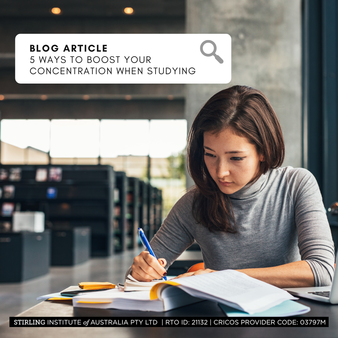 5 WAYS TO BOOST YOUR CONCENTRATION WHEN STUDYING | SIA Melbourne
